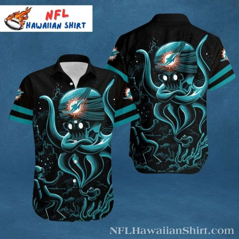 Abyssal Guardian Miami Dolphins Hawaiian Shirt – Men’s Deep Sea Rally ...