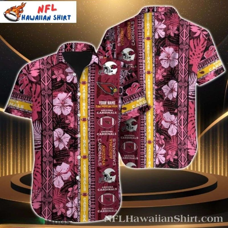 Arizona Cardinals Tribal Beat Customizable Hawaiian Shirt – NFL Native ...