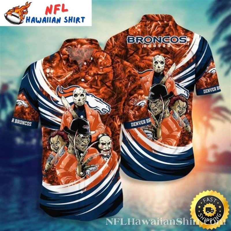 Bronco Horror Showdown – Halloween Hawaiian Broncos Shirt - Hot Sale 2026