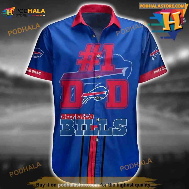 Buffalo Bills NFL Hawaiian Shirt Customized Name Number Floral Tropical ...