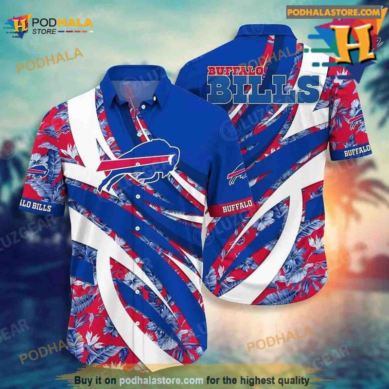 Buffalo Bills NFL Hawaiian Shirt Tropical Patterns Summer For Sports ...