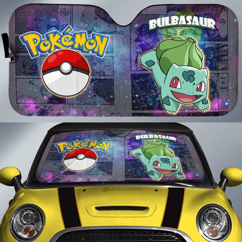 Bulbasaur Car Sunshade Custom Galaxy Manga Style - Hot Sale 2026