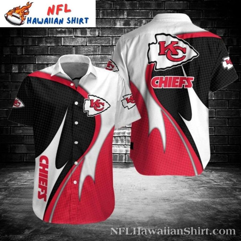 Chiefs White Hot Rush – Red Swirl Men’s Hawaiian Shirt - Hot Sale 2025