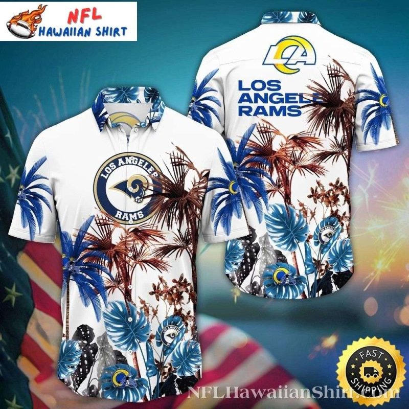 Chill LA Rams Hawaiian Shirt – Coconut Breeze Edition - Hot Sale 2025