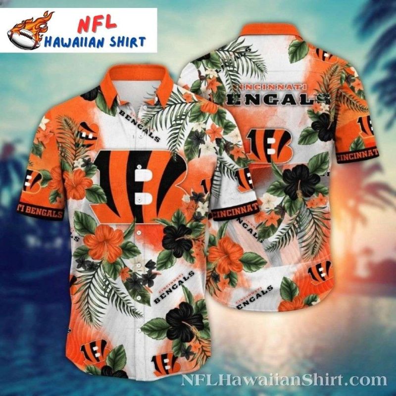 Cincinnati Bengals Crisp Floral Aloha Wear – Bengals Hawaiian Shirt ...