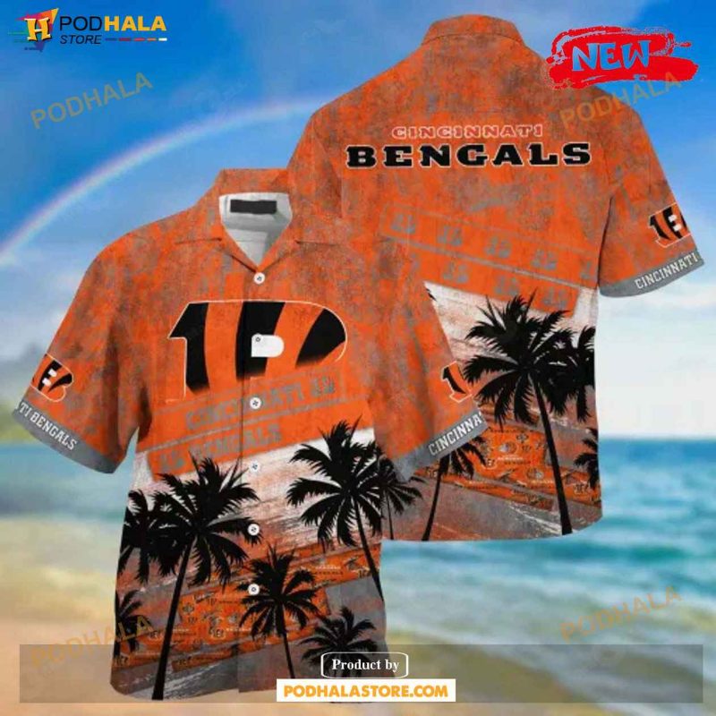 Cincinnati Bengals Nfl Palm Tree Pattern For Sports Fans Unisex Sport ...