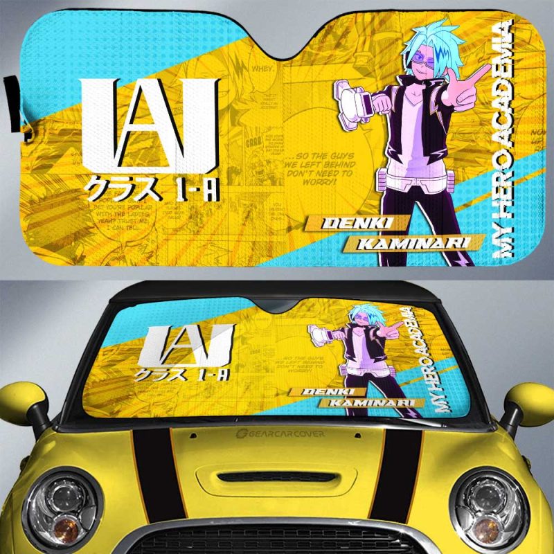 Denki Kaminari Car Sunshade Custom My Hero Academia Car Interior ...