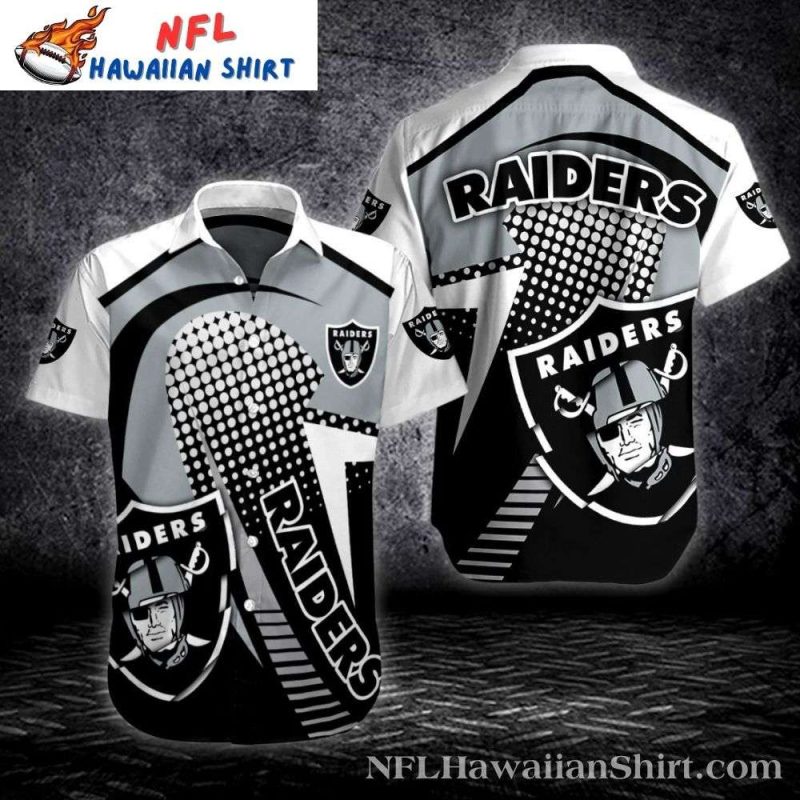 Dot Matrix Offense – Raiders Polka-Dot Hawaiian Shirt - Hot Sale 2025