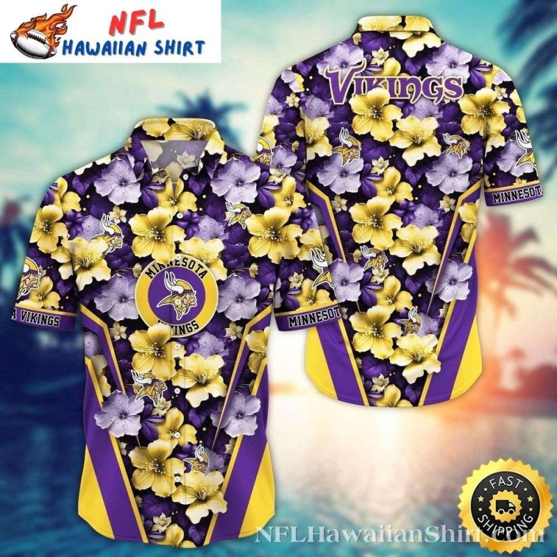 End Zone Floral Explosion Vikings Shirt – Vivid Minnesota Vikings NFL ...