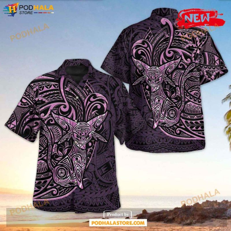 Espeon Polynesian Design Hawaiian Shirt, Tropical Shirt for Women Men ...
