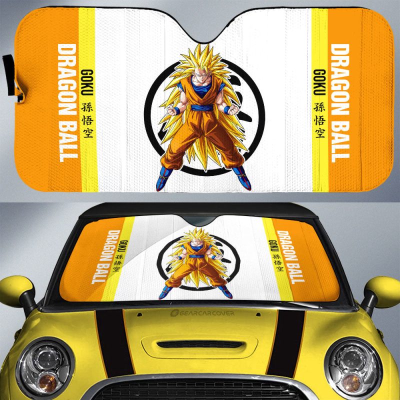 Goku SSJ Car Sunshade Custom Dragon Ball Car Accessories For Anime Fans ...