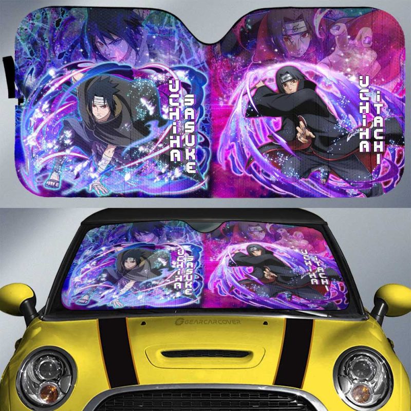 Itachi And Sasuke Car Sunshade Custom Characters Car Accessories - Hot ...