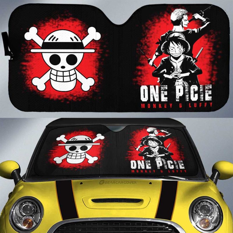 Luffy x Zoro Car Sunshade Custom One Piece Anime Car Interior ...