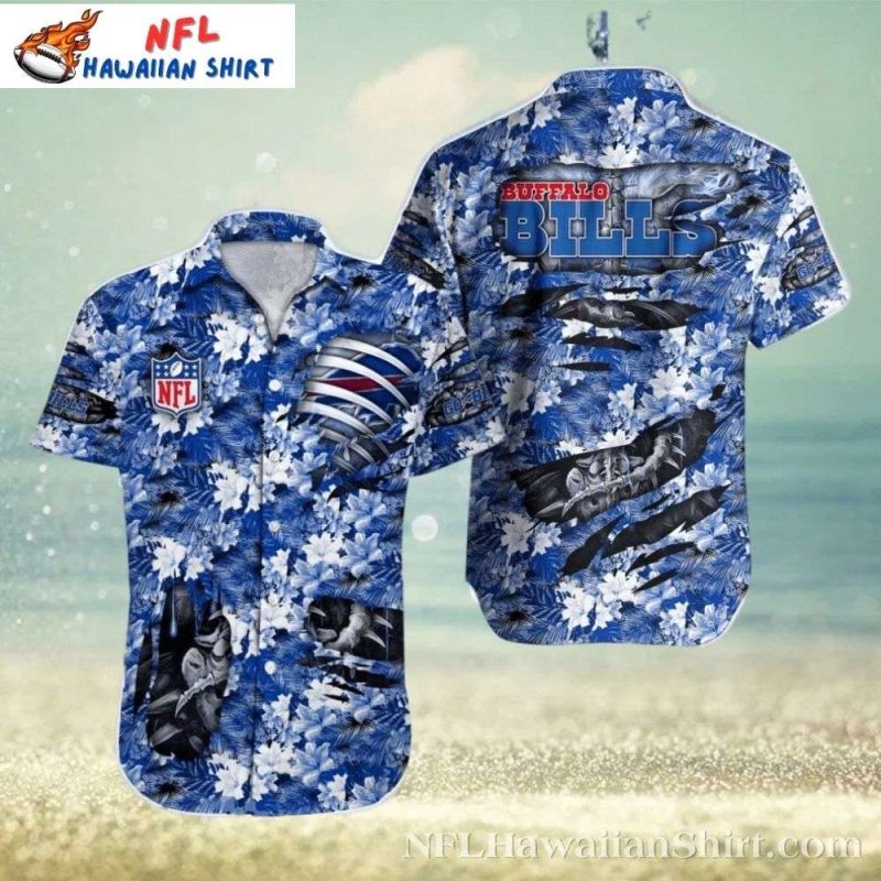 Men’s Buffalo Bills Floral Emblem Aloha Shirt - Hot Sale 2025