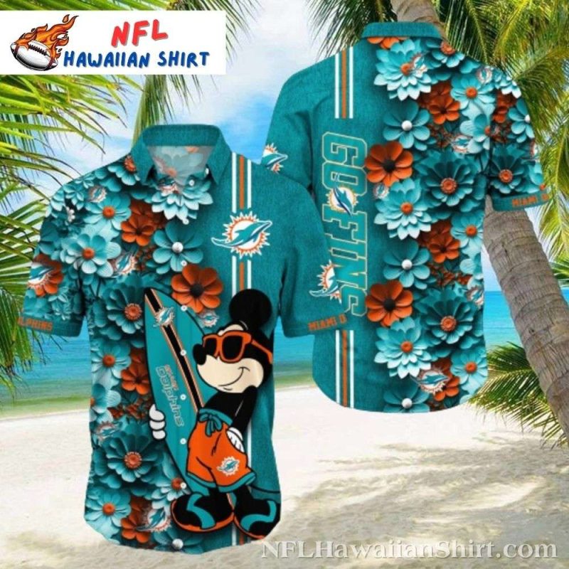 Miami Dolphins Mickey Mouse Hawaiian Shirt – Team Magic On The Beach ...