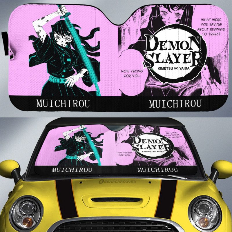 Muichiro Tokito Car Sunshade Custom Demon Slayer Car Accessories Manga ...
