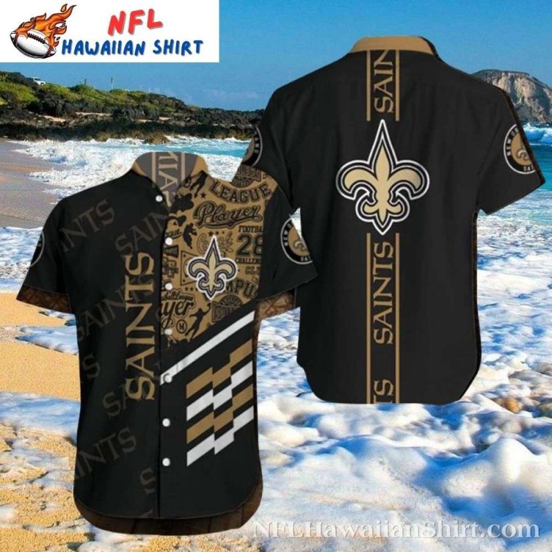 NFL Hawaiian Saints Shirt With Checkered Flag And Team Logo Accent ...
