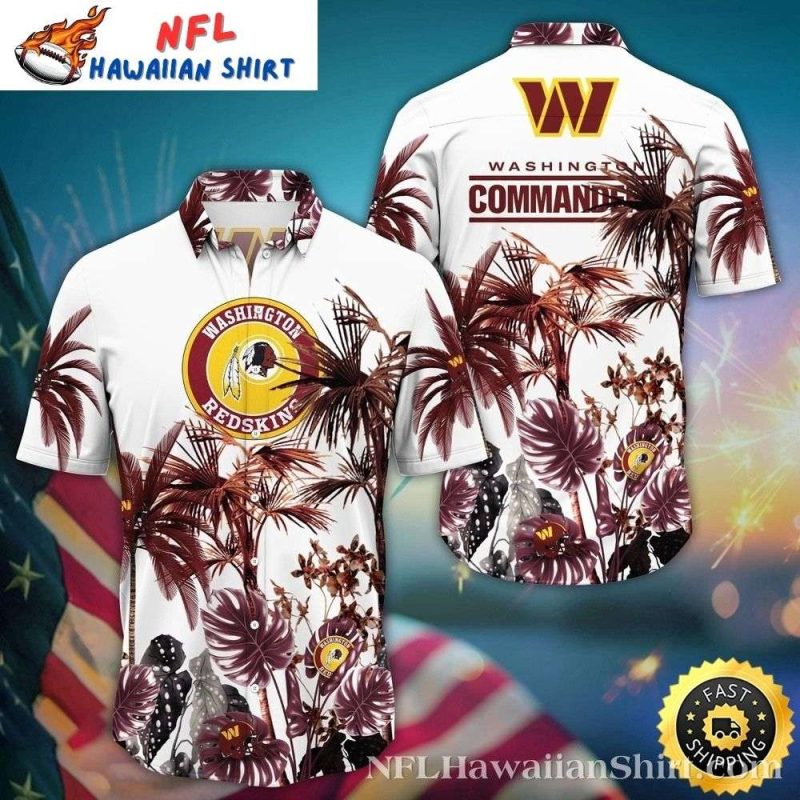 NFL Washington Commanders Palm Tree Hawaiian Shirt - Hot Sale 2026