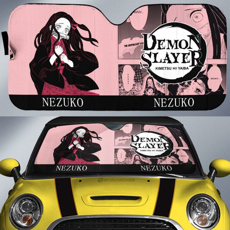 Nezuko Kamado Car Sunshade Custom Demon Slayer Car Accessories Manga ...