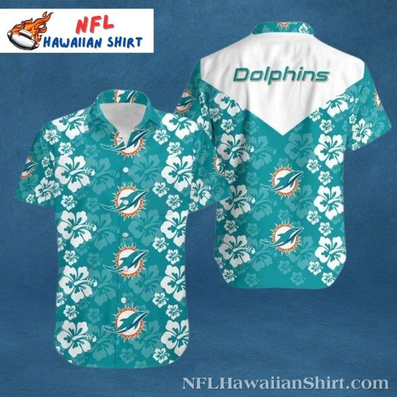 Ocean Florals Men’s Miami Dolphins Hawaiian Shirt – Wave Of Pride - Hot ...