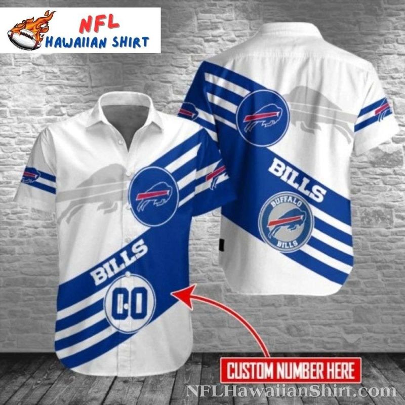 Personalized Name And Number Buffalo Bills White Hawaiian Shirt - Hot ...