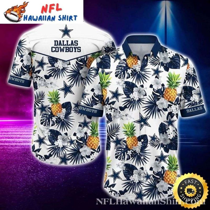 Pineapple Cheer Dallas Cowboys Hawaiian Shirt – Fruit Of Victory - Hot ...