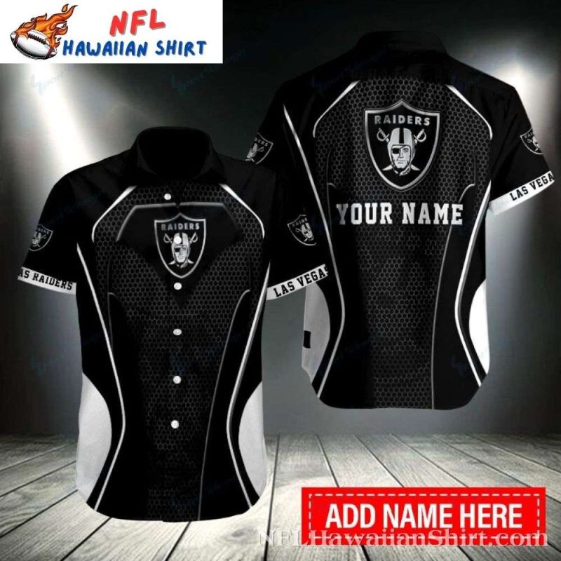 Raiders Black Mesh Custom Name And Number Hawaiian Shirt - Hot Sale 2026