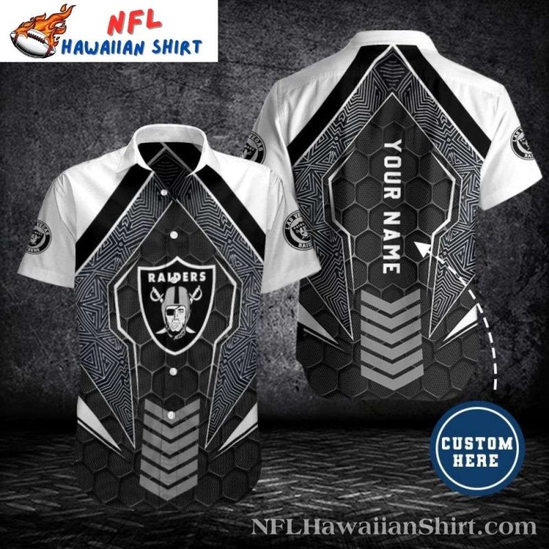 Raiders Geometric Fanfare Men’s Tropical Shirt - Hot Sale 2025