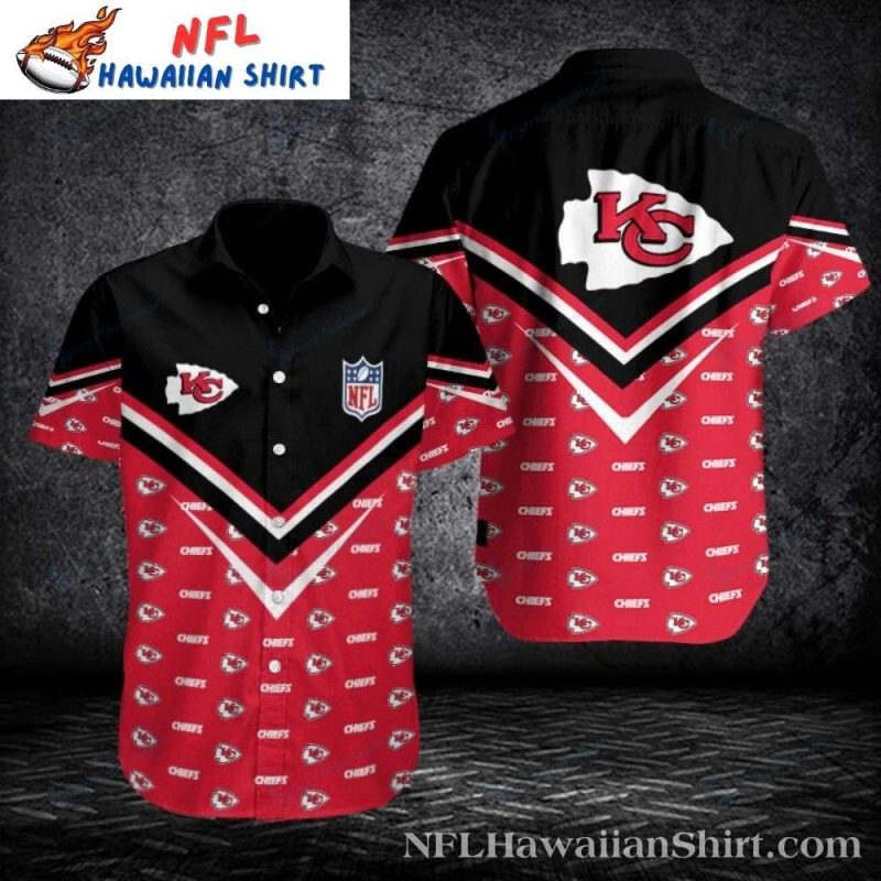 Red And Black Chiefs Huddle – NFL Logo Tropical Aloha Shirt - Hot Sale 2026
