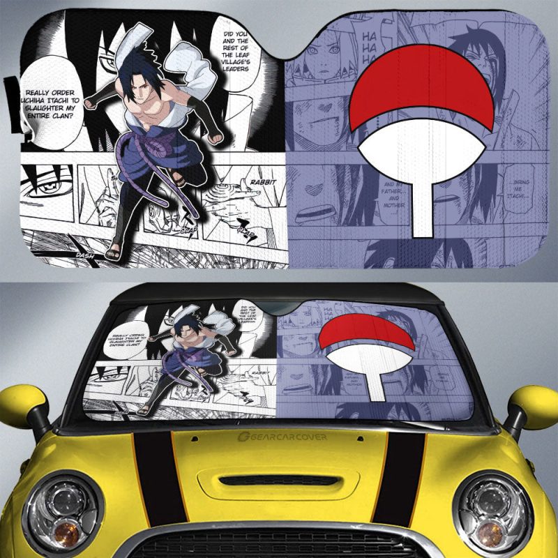 Sasuke Car Sunshade Custom Anime Mix Manga Car Accessories - Hot Sale 2025