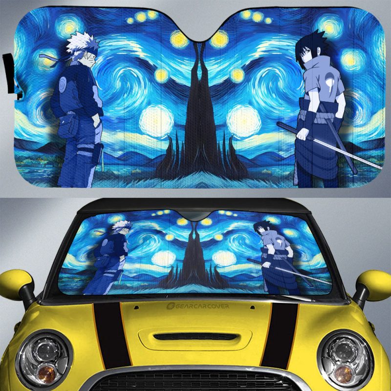 Sasuke Naruto Car Sunshade Custom Starry Night Styles - Hot Sale 2025