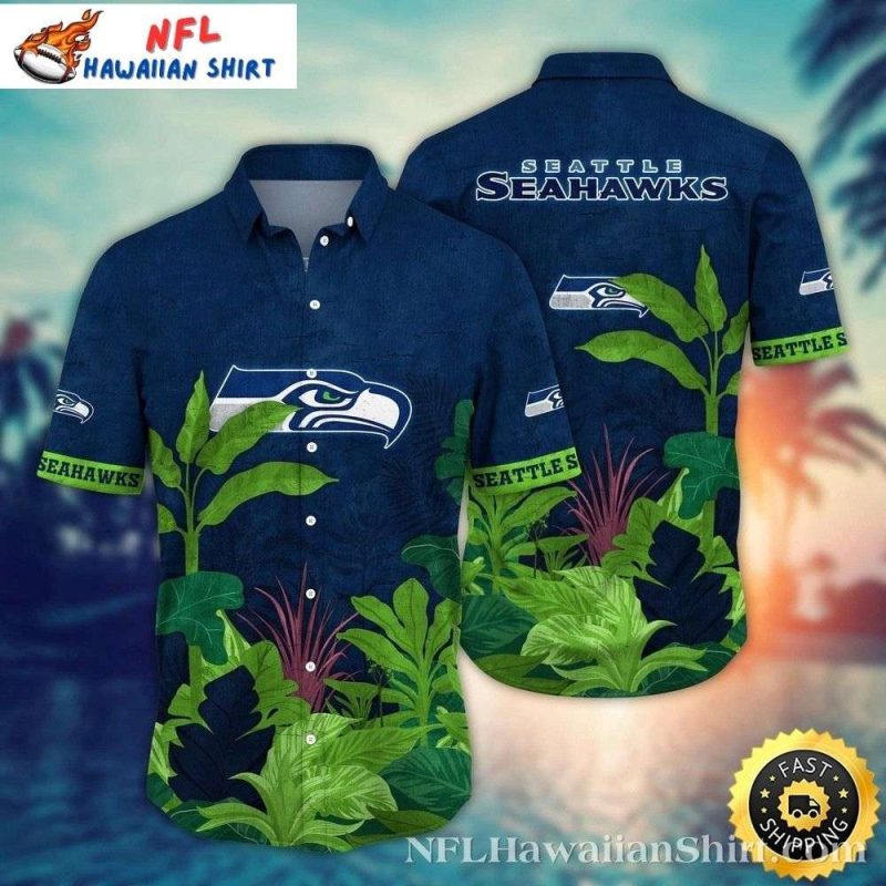 Seahawks Tropical Greens Game Day Custom Hawaiian Shirt - Hot Sale 2026