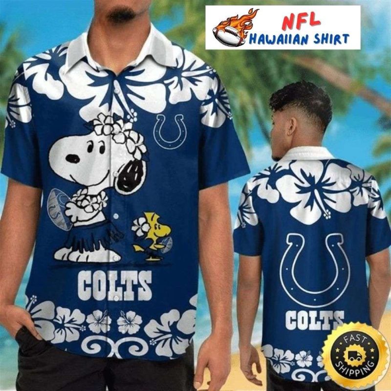 Snoopy’s Indianapolis Colts Tailgate – Cartoon Fun Hawaiian Shirt - Hot ...