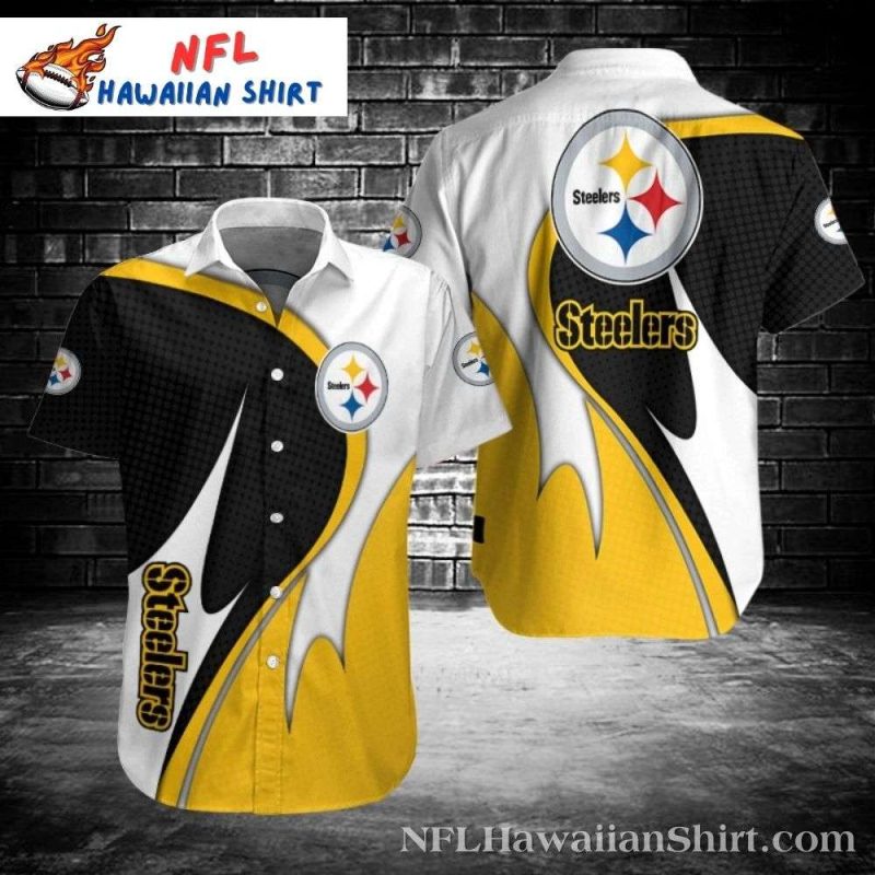 Swoosh Of Steel – Pittsburgh Steelers Flowing Design Hawaiian Shirt ...