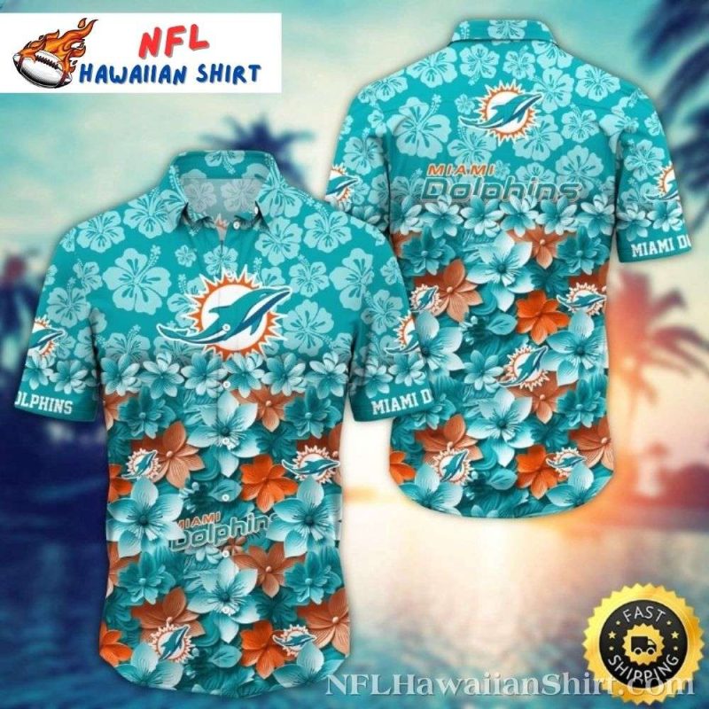 Tropical Touchdown – Miami Dolphins Hibiscus Hawaiian Shirt - Hot Sale 2025