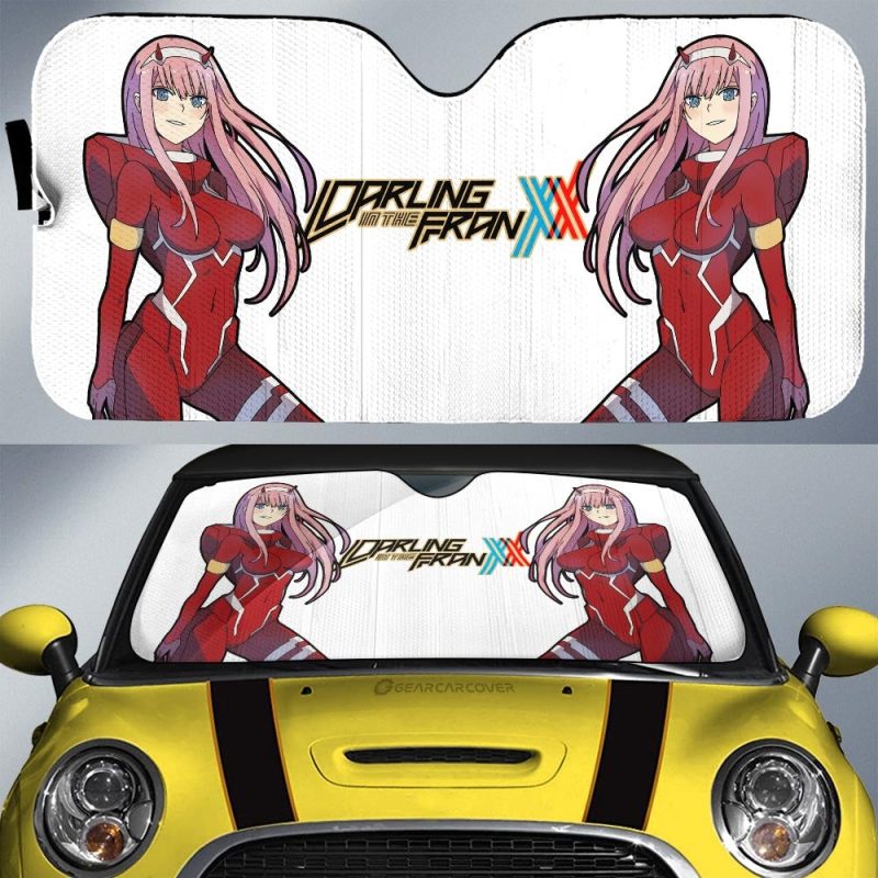 Zero Two Car Sunshade Custom Main Character DARLING In The FRANXX Anime ...